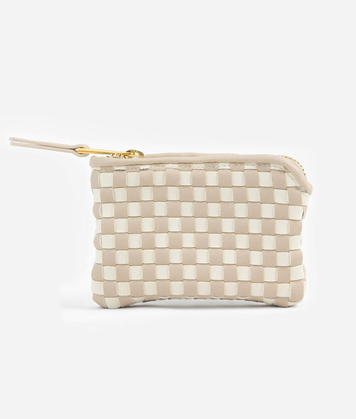 The Woven Wallet - Beige/White – Fawn Design