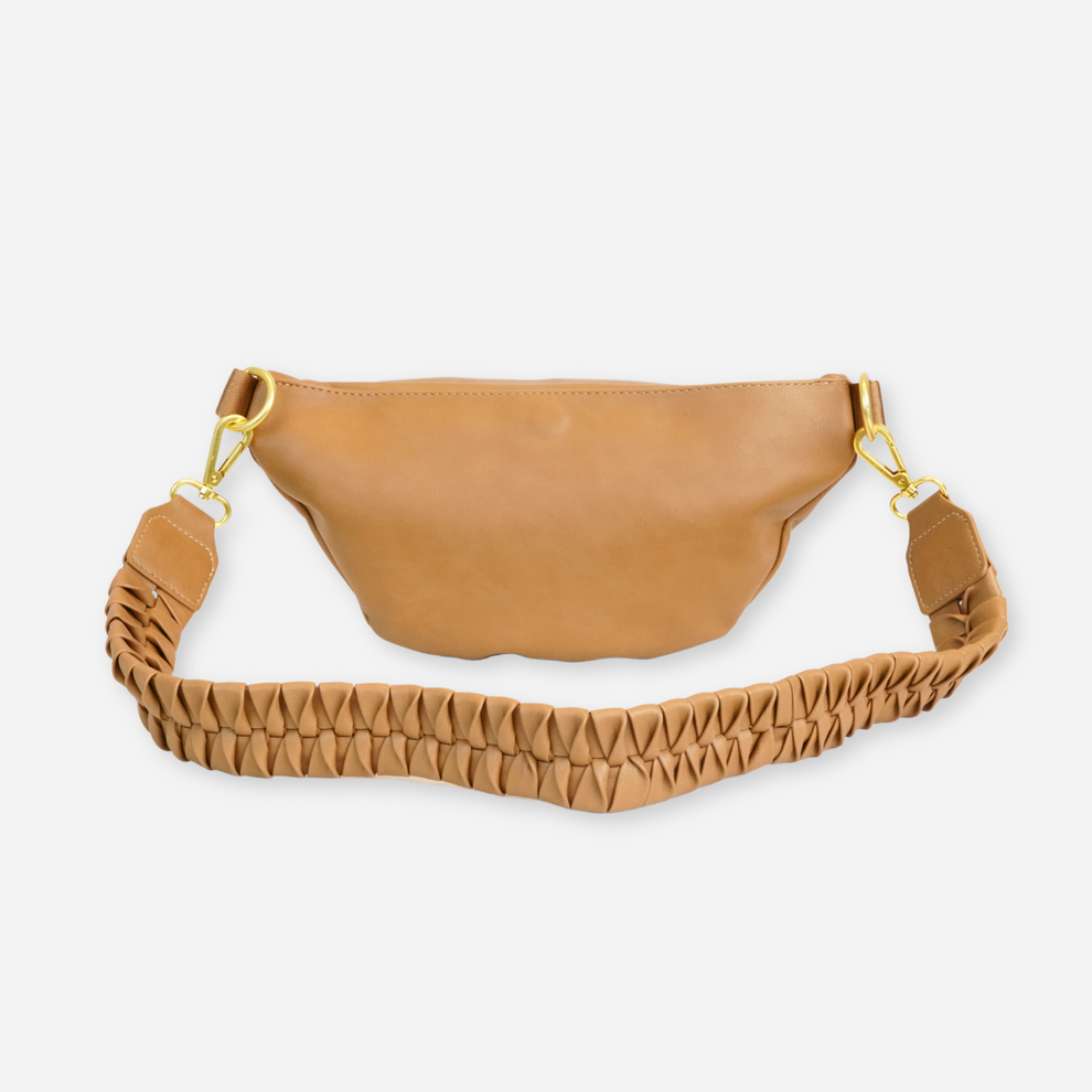 The Fishtail Braid Strap Short - Tan – Fawn Design