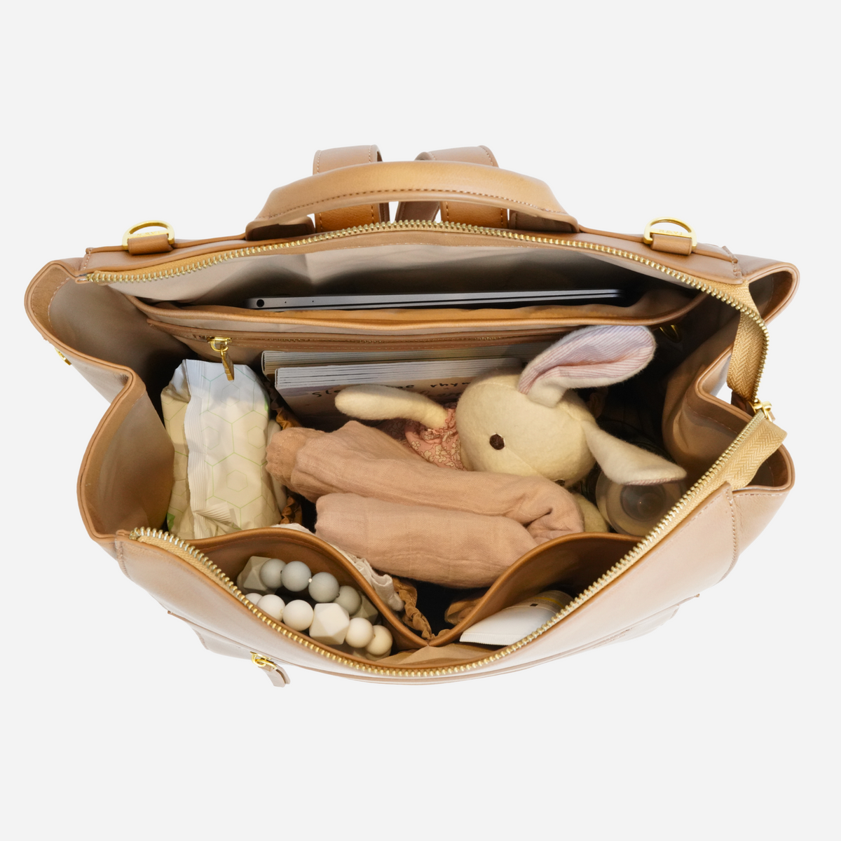 The Square Diaper Bag - Tan