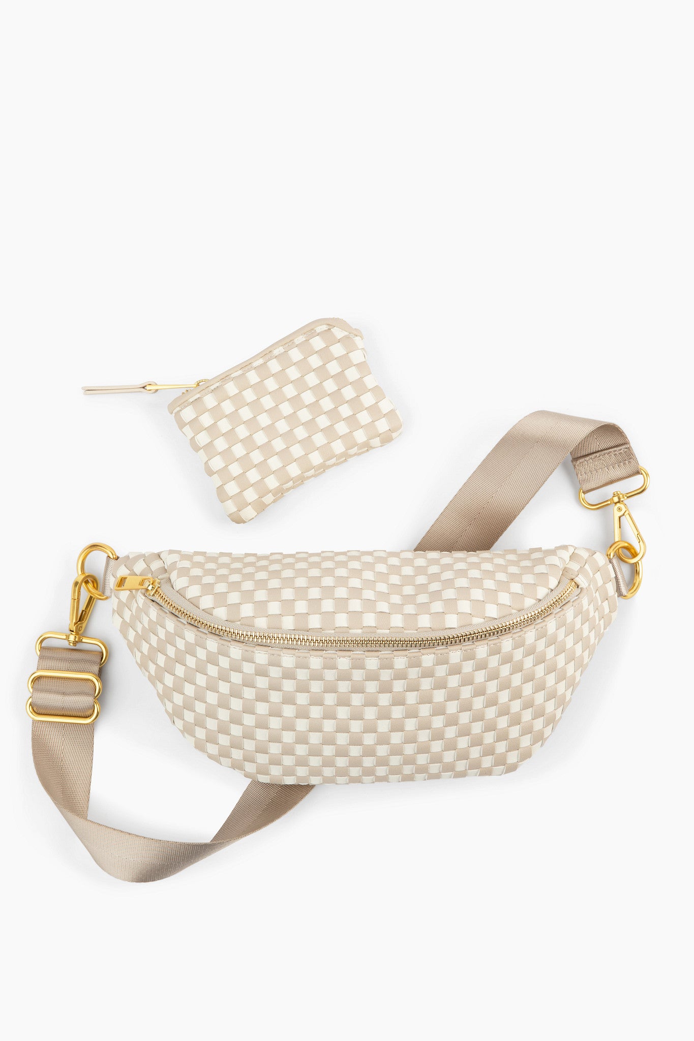 The Fawny Pack - Woven Beige/White – Fawn Design
